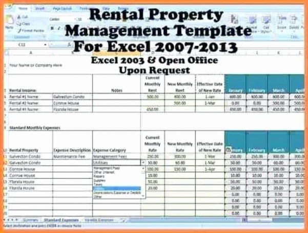 Rental Income Tracking Spreadsheet with Rental Property Management ... Rental Income Tracking Spreadsheet with Rental Property Management ...