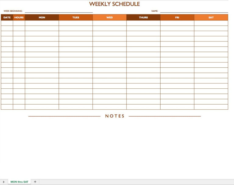 Rota Spreadsheet Template regarding Free Work Schedule Templates For ...