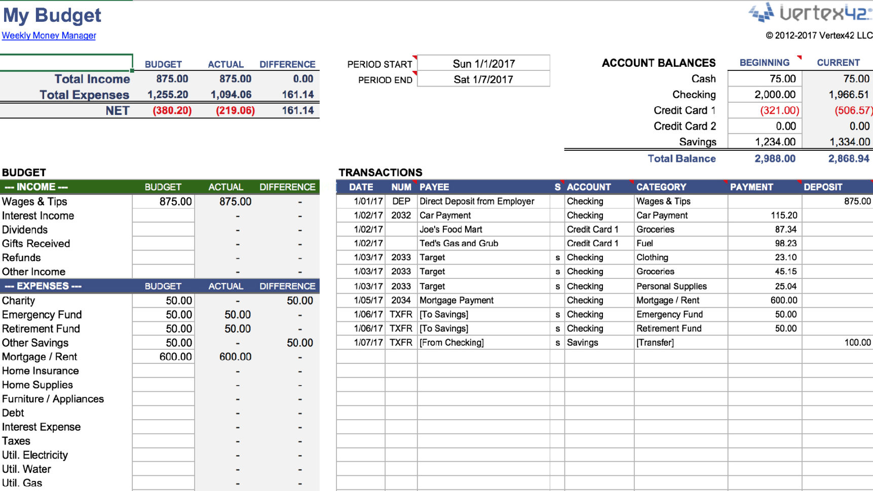 Savings Account Spreadsheet Db excel Savings Account Spreadsheet Db excel
