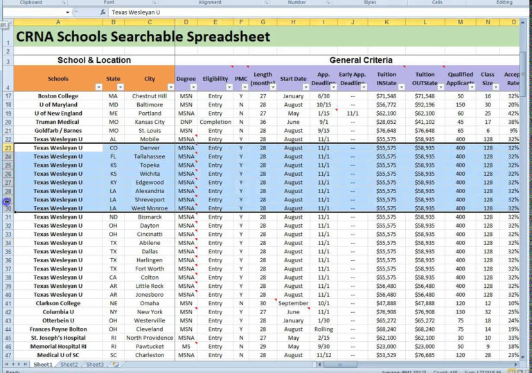 Searchable Spreadsheet — db-excel.com