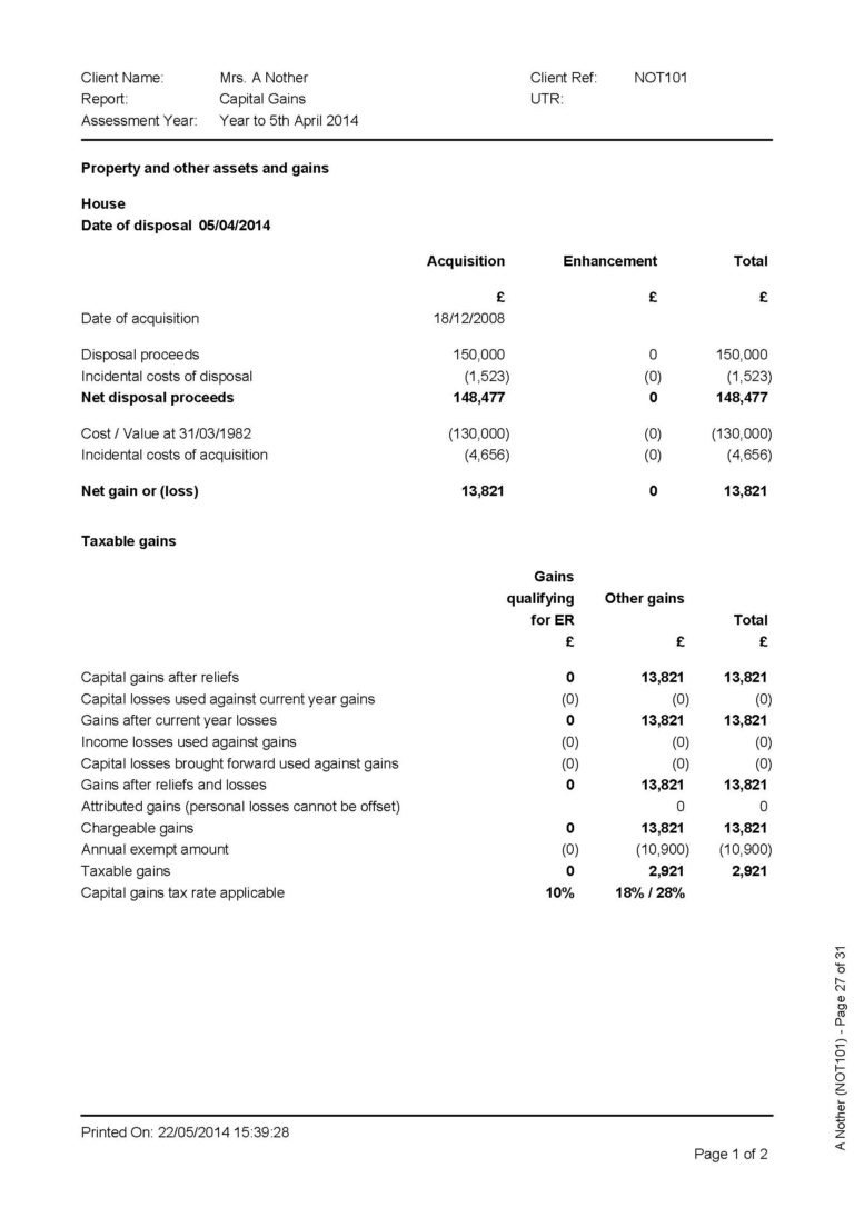 Self Assessment Tax Return Spreadsheet Template — db-excel.com
