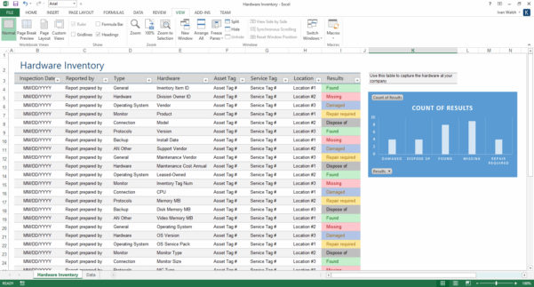 Server Inventory Spreadsheet — db-excel.com