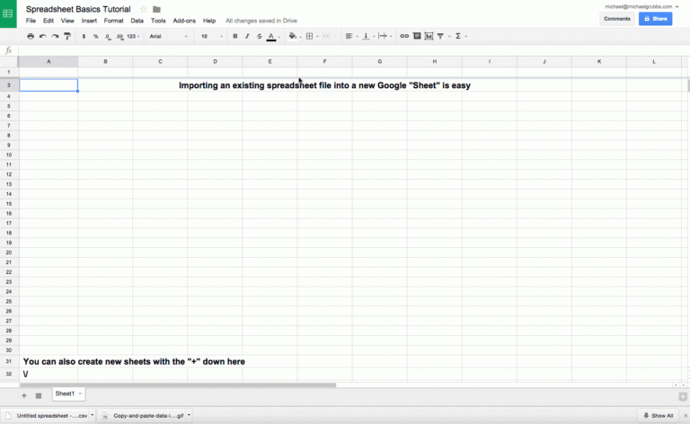 Show Me A Spreadsheet inside Google Sheets 101: The Beginner's Guide To Online Spreadsheets The ...