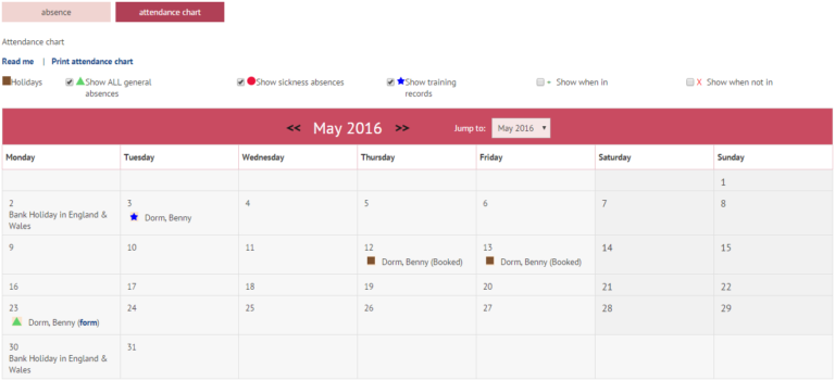 Sickness Absence Monitoring Spreadsheet within Administration Of ...