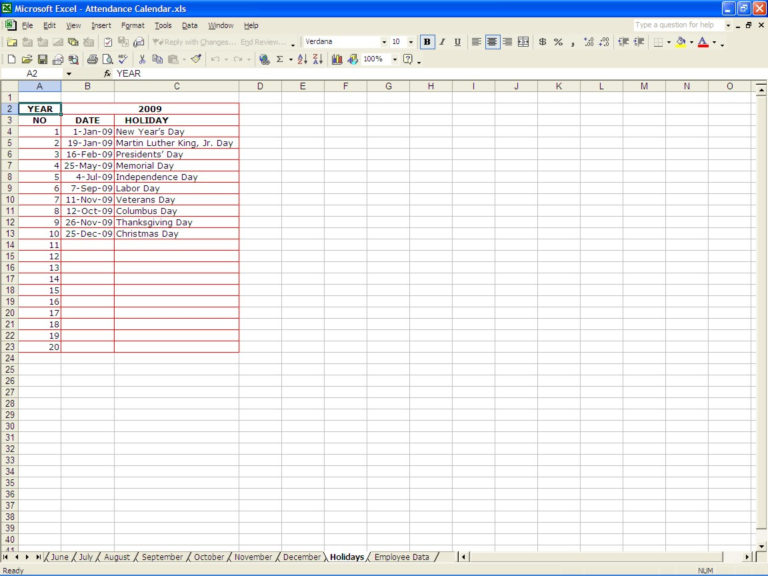 Sickness Absence Recording Spreadsheet — db-excel.com
