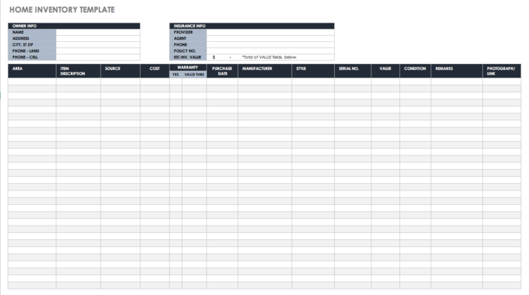 Simple Stocktaking Spreadsheet — db-excel.com