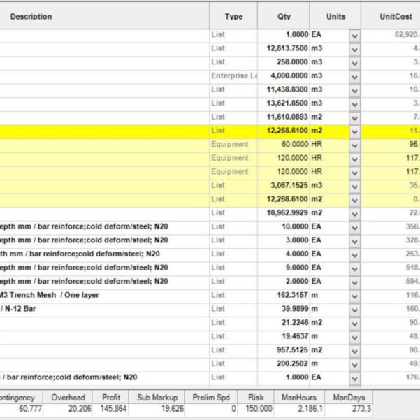 Site Work Estimating Spreadsheet — db-excel.com