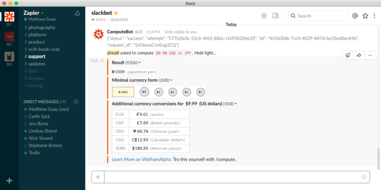 Slack Spreadsheet pertaining to How To Build A Slack Bot In 5 Minutes ...
