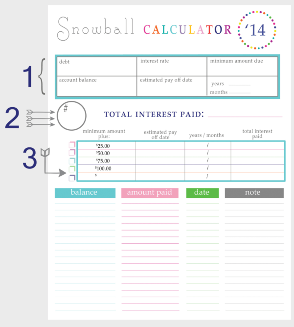 Snowball Method Spreadsheet regarding Snowball Method Spreadsheet – Spreadsheet Collections — db ...
