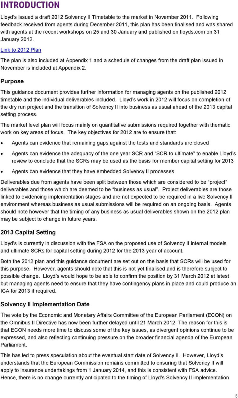 Solvency Ii Standard Formula Spreadsheet with Solvency Ii Guidance ...