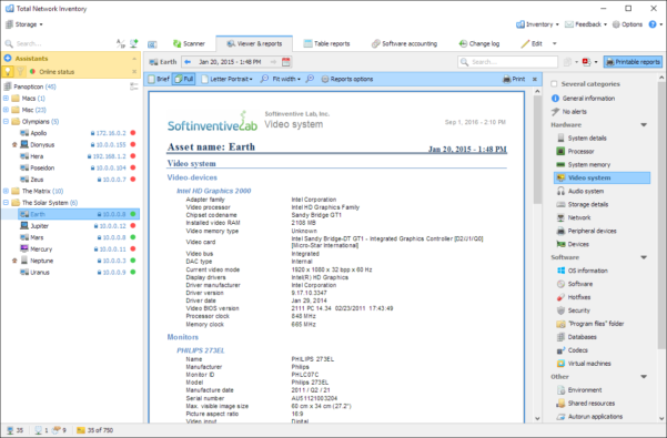 Spreadsheet Auditing Tools within Total Network Inventory Software: Pc ...