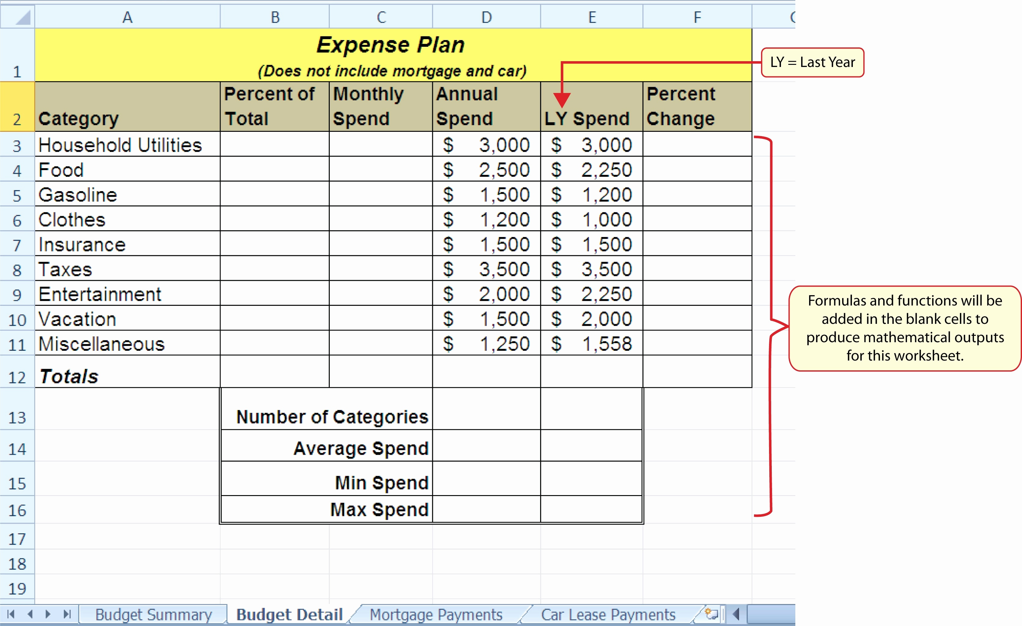 Spreadsheet Exercises For Students Db excel