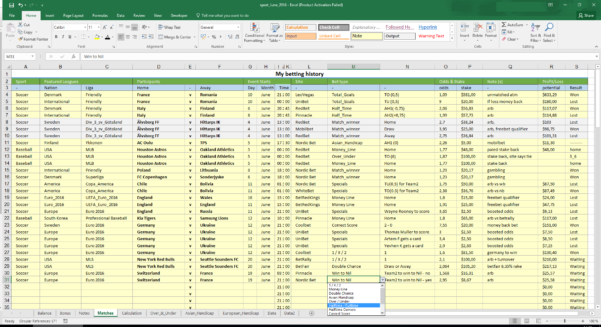 Spreadsheet For Matched Betting intended for My Spreadsheet — db-excel.com