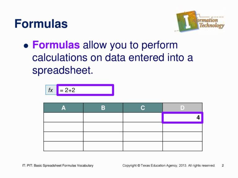 Spreadsheet Formulas for Basic Spreadsheet Formulas Ppt Download — db-excel.com