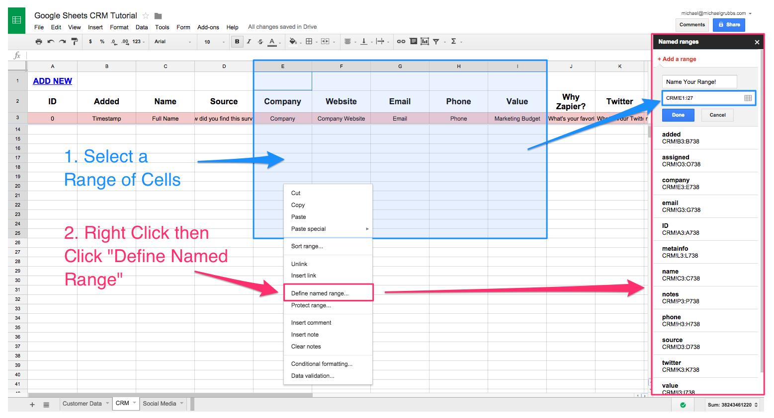 Spreadsheet Sheet Name With Spreadsheet Crm How To Create A