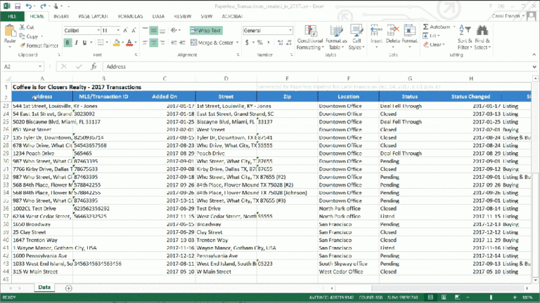 Spreadsheet Sort in How To Sort Downloaded Transaction Spreadsheets Paperless Pipeline — db ...
