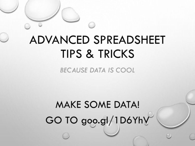 Spreadsheet Tips inside Advanced Spreadsheet Tips Tricks Ppt Download ...