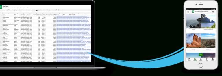 Spreadsheet To App throughout Make A Mobile App From Google ...