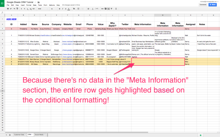 Spreadsheet Worksheet with Spreadsheet Crm: How To Create A ...