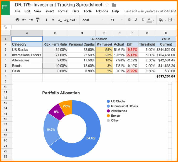 Stock Tracking Excel Spreadsheet — db-excel.com