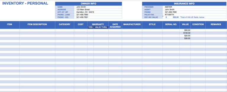 Storage Unit Spreadsheet inside Food Storage Inventory Spreadsheet Best ...