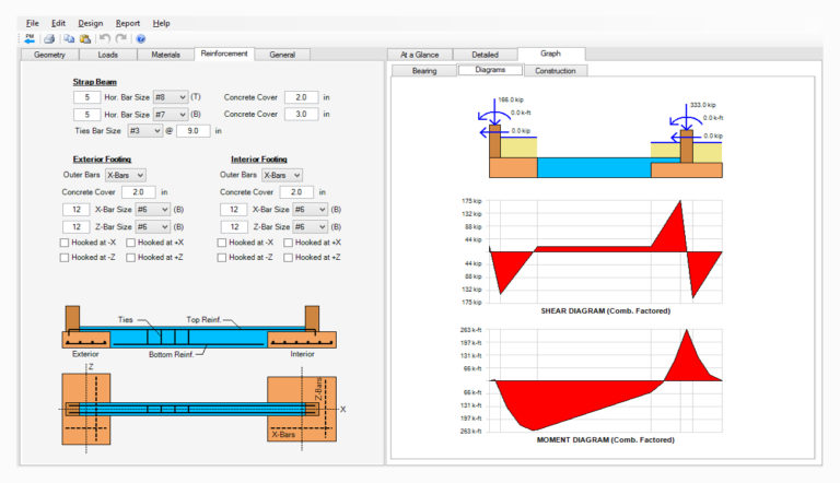 Strip Footing Design Spreadsheet intended for Spread, Combined, Strap ...