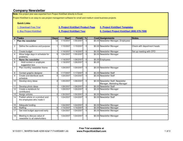 Submittal Tracking Spreadsheet within Budget Tracking Spreadsheet ...
