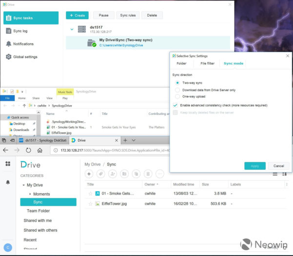 Synology Spreadsheet for Review Of Three New Synology Applications: Drive, Moments, And — db ...