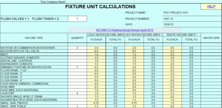 Tank Venting Calculation Spreadsheet intended for Retaining Wall ...