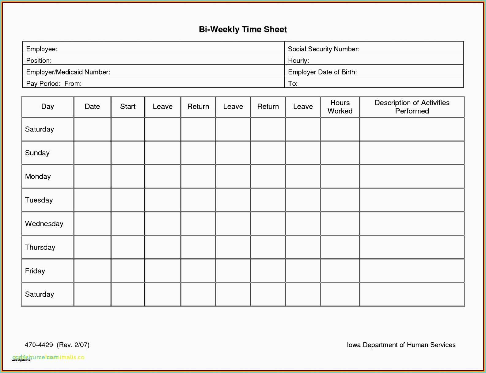 Timesheet Calculator Excel Spreadsheet For Biweekly Timesheet 