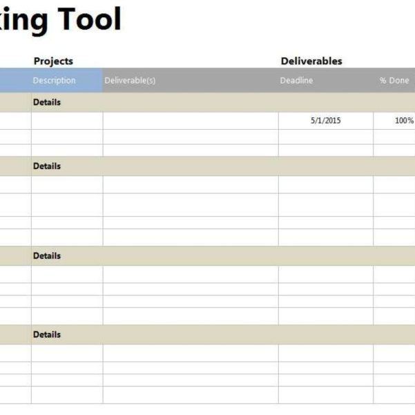 Tool Tracking Spreadsheet for Project Tracker Tool Throughout Project ...