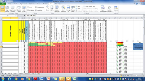 Tracking Pupil Progress Spreadsheet regarding Pixl Inside English Teaching — db-excel.com