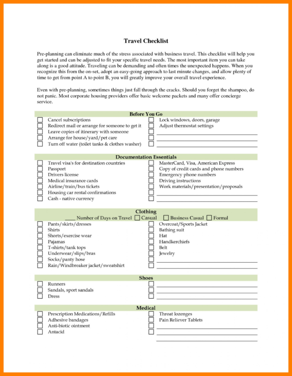 Travel Planner Excel Spreadsheet for 024 Business Trip Plan Driving ...