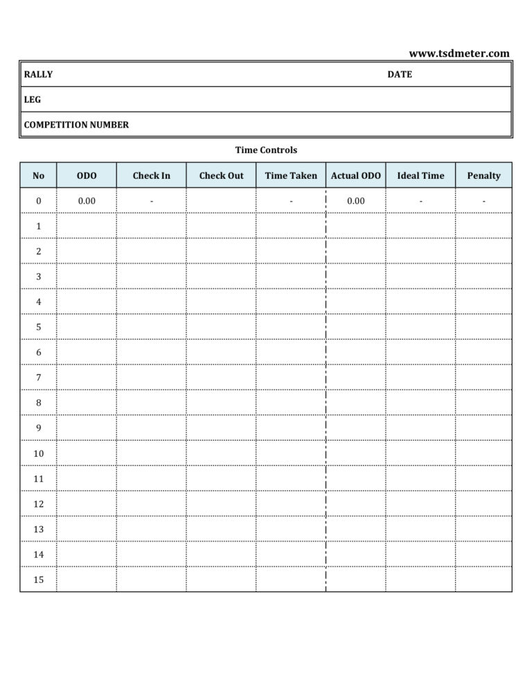 Tsd Rally Spreadsheet with Tsd Tips Tsdmeter — db-excel.com