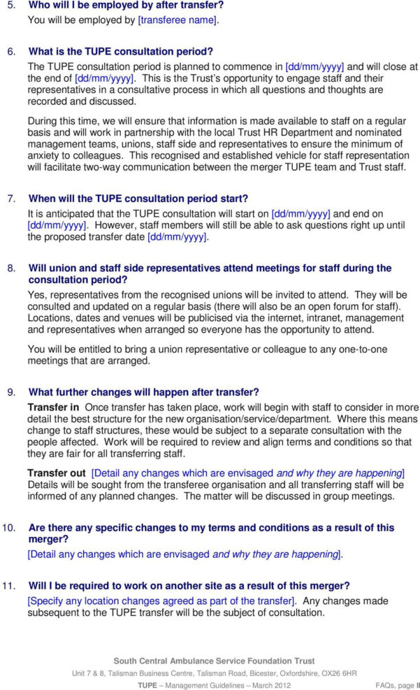 Tupe Due Diligence Spreadsheet — db-excel.com