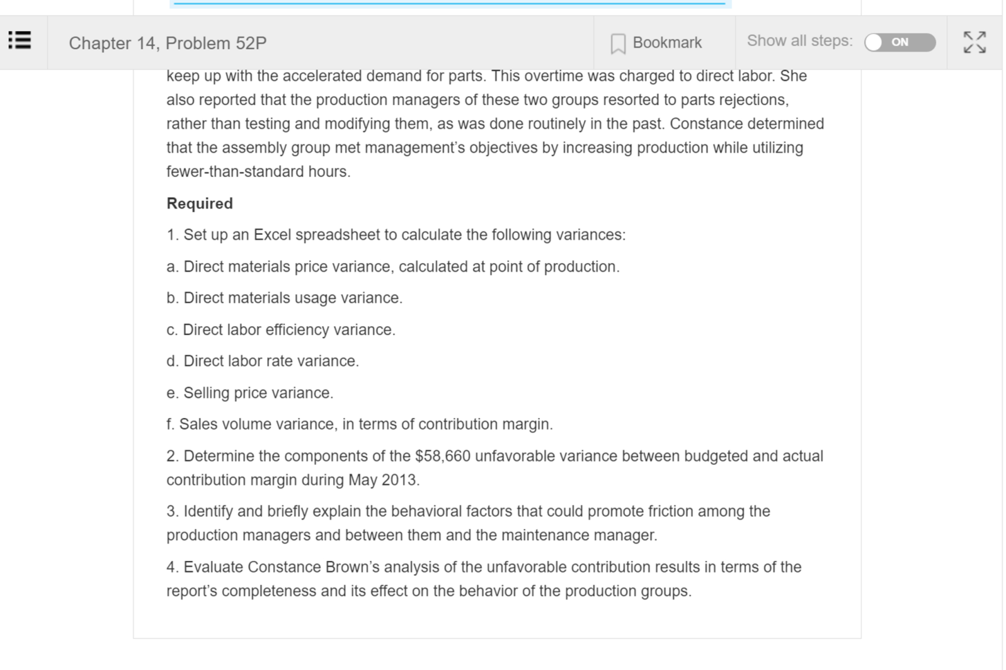 Variance Analysis Excel Spreadsheet within Solved: Set Up An Excel ... Variance Analysis Excel Spreadsheet within Solved: Set Up An Excel ...