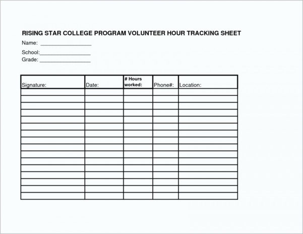 Volunteer Hour Tracking Spreadsheet throughout 004 Volunteer Hours Log Template Sheet 579603 ...