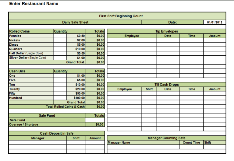 Waitress Tip Spreadsheet inside Cash Out Form Template Filename Elsik Blue Cetane — db-excel.com
