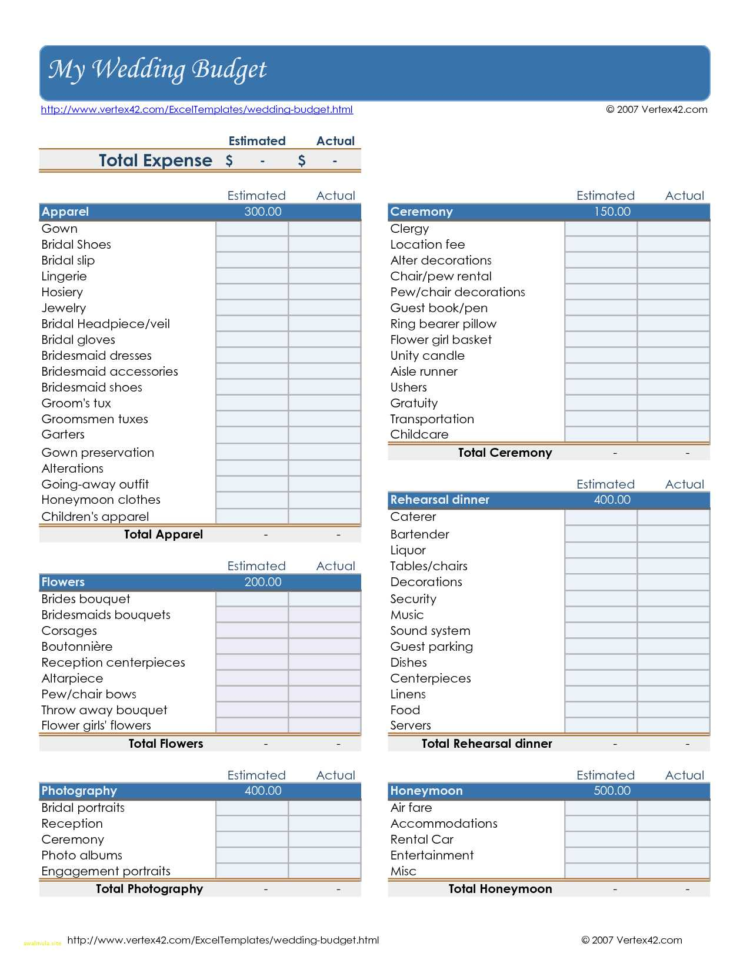 Wedding Guest Excel Spreadsheet in Free Wedding Checklist Excel ...