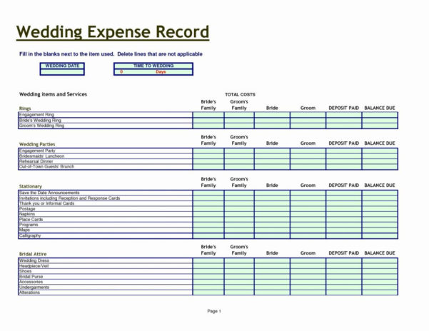 Wedding Spreadsheet Uk inside Wedding Venue Spreadsheet Uk Printable ...