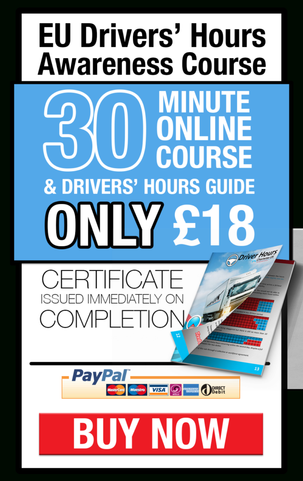 Working Time Directive Drivers Hours Spreadsheet in Online Courses ...