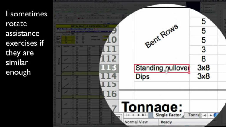 Workout Routine Spreadsheet with 5X5 Workout Routine Spreadsheet On ...