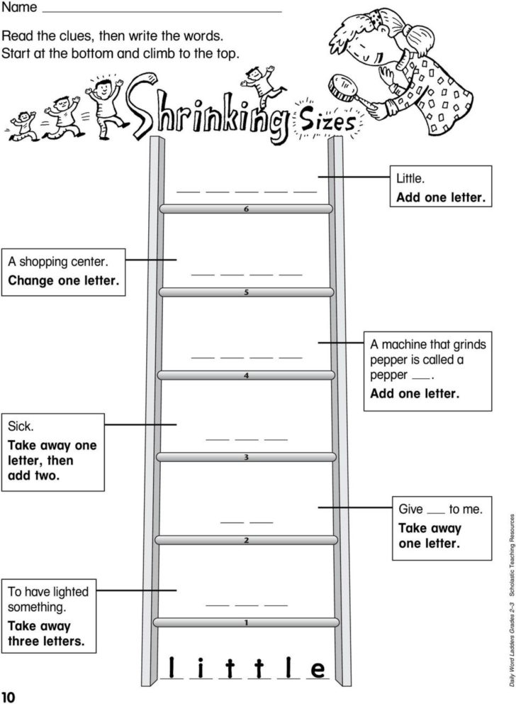 Word Ladder Worksheets For Middle School — db-excel.com
