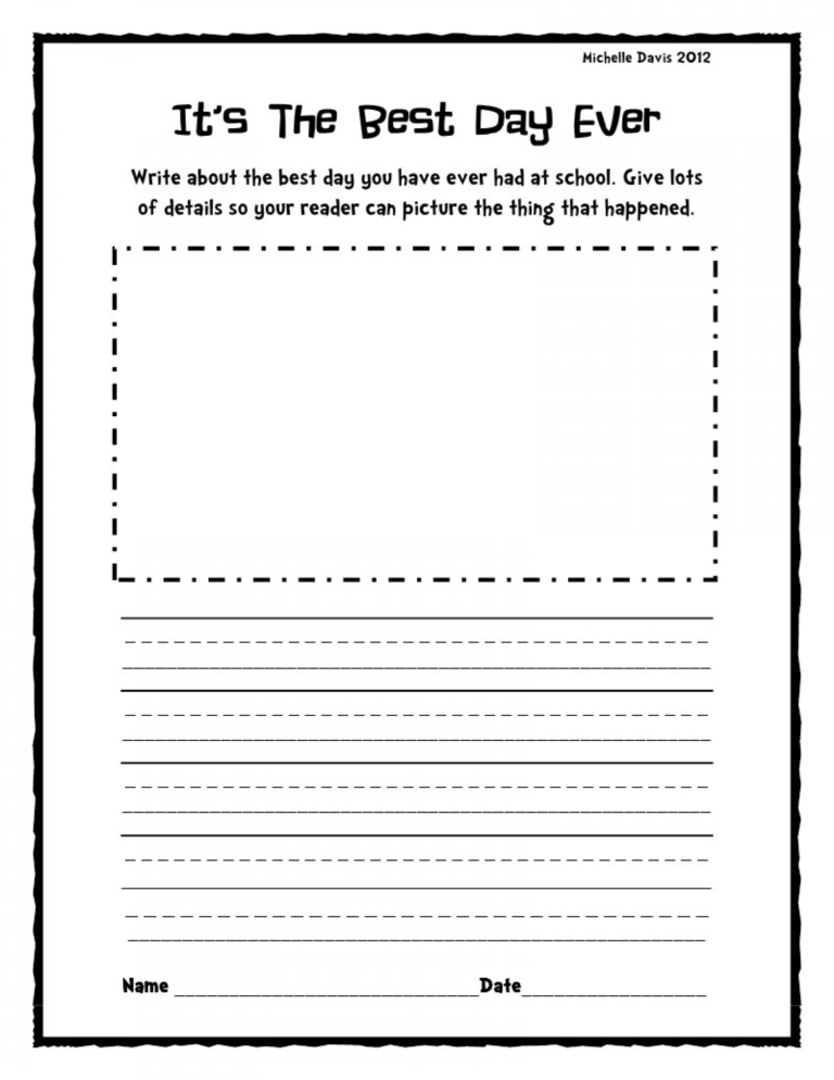 004 Grade Essay Writing Example Worksheets Middle School Db excel