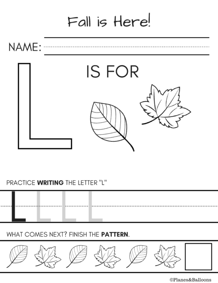 Fall Worksheets For Kindergarten — db-excel.com