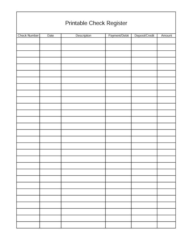 Check Register Worksheet For Students — db-excel.com