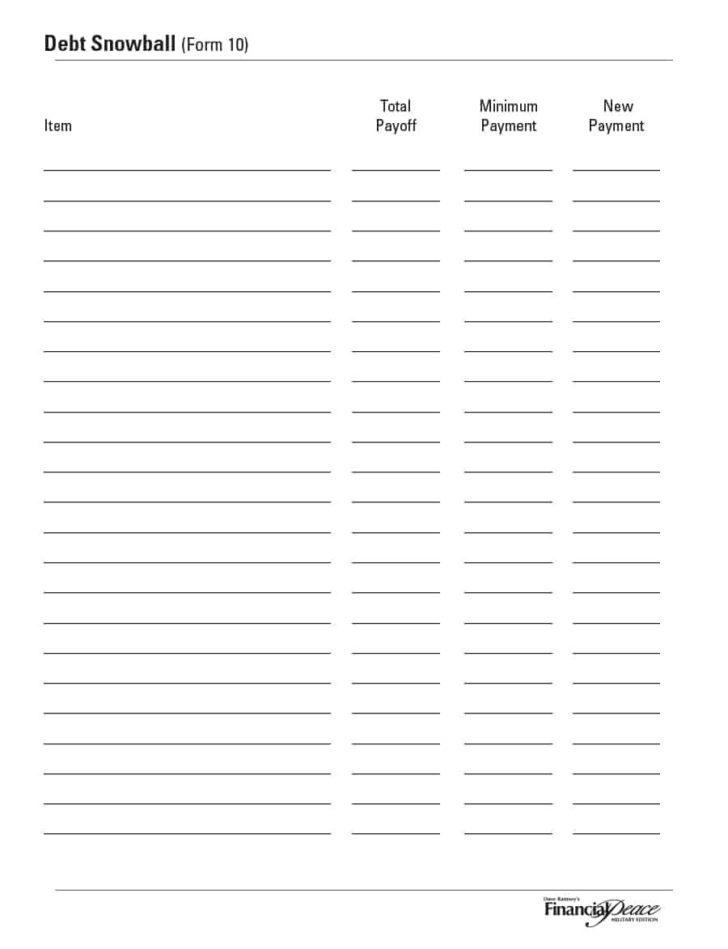 Free Printable Debt Snowball Worksheet — db-excel.com