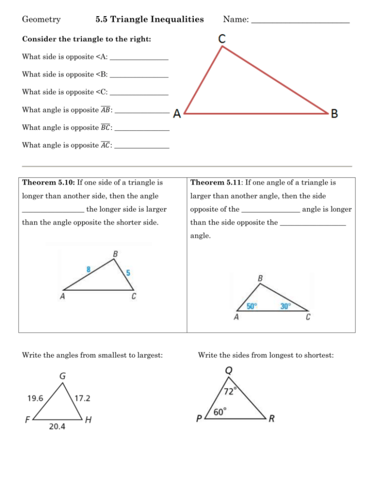 55 Triangle Inequalities — db-excel.com