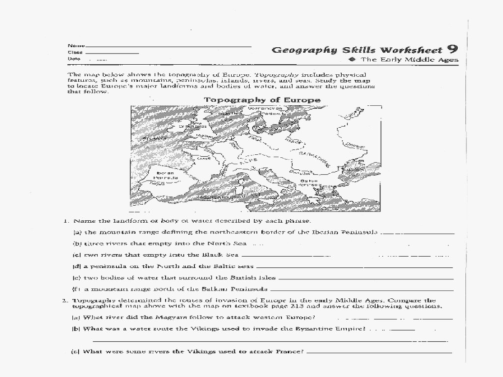 Geography Worksheets Middle School — db-excel.com