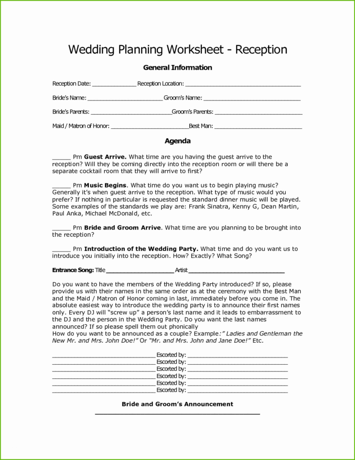 Wedding Flower Planning Worksheet — db-excel.com